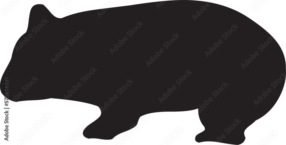 Vetor de wombat jpg image with svg png eps zip file svg vector cut file ...