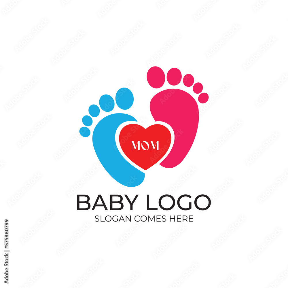 baby vector logos, baby vector, vector illustrations, vector templates ...