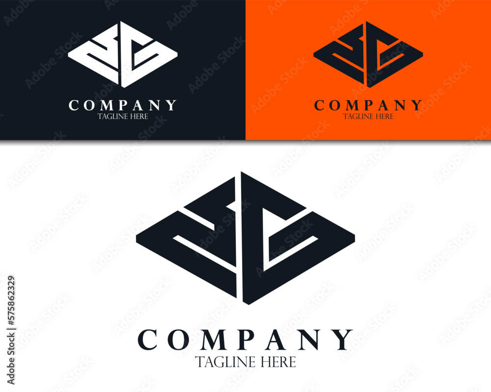 set of logo design, suitable for logo company, logo business, and brand ...
