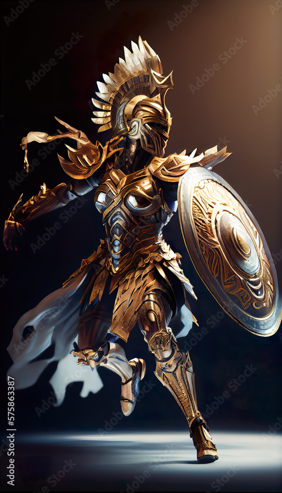 illustration of Athena. Ancient Greek God, Athena goddess of battle ...