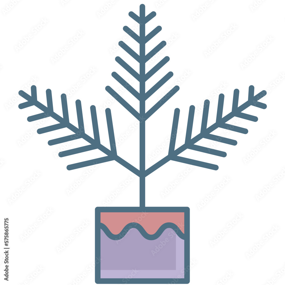 Boston fern plant icon Stock Vector | Adobe Stock