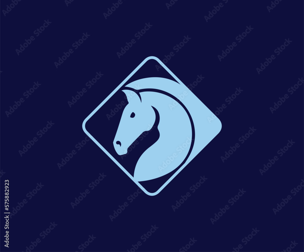 Set of horses symbols. Simple Line Art Head Horse Illustration Symbol ...