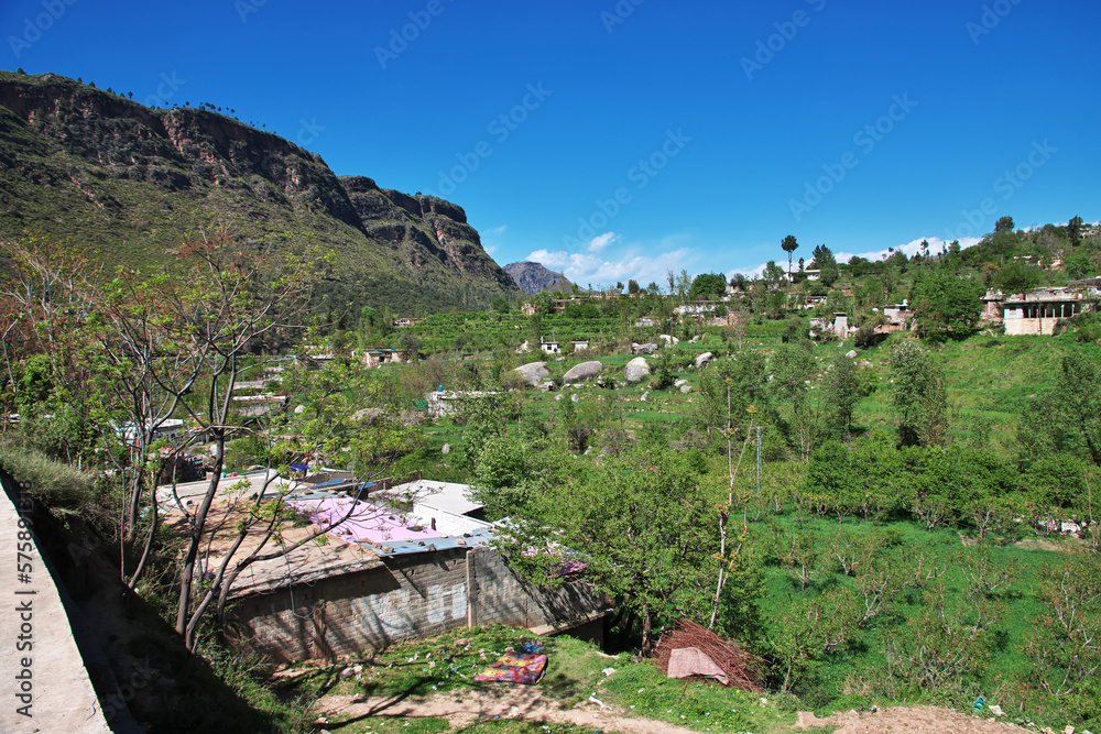 Nature close Mingora in Swat valley of Himalayas, Pakistan Stock Photo ...