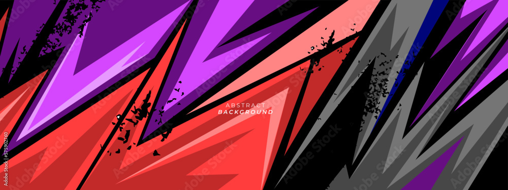 Vetor de Abstract red purple background for sports racing premium ...