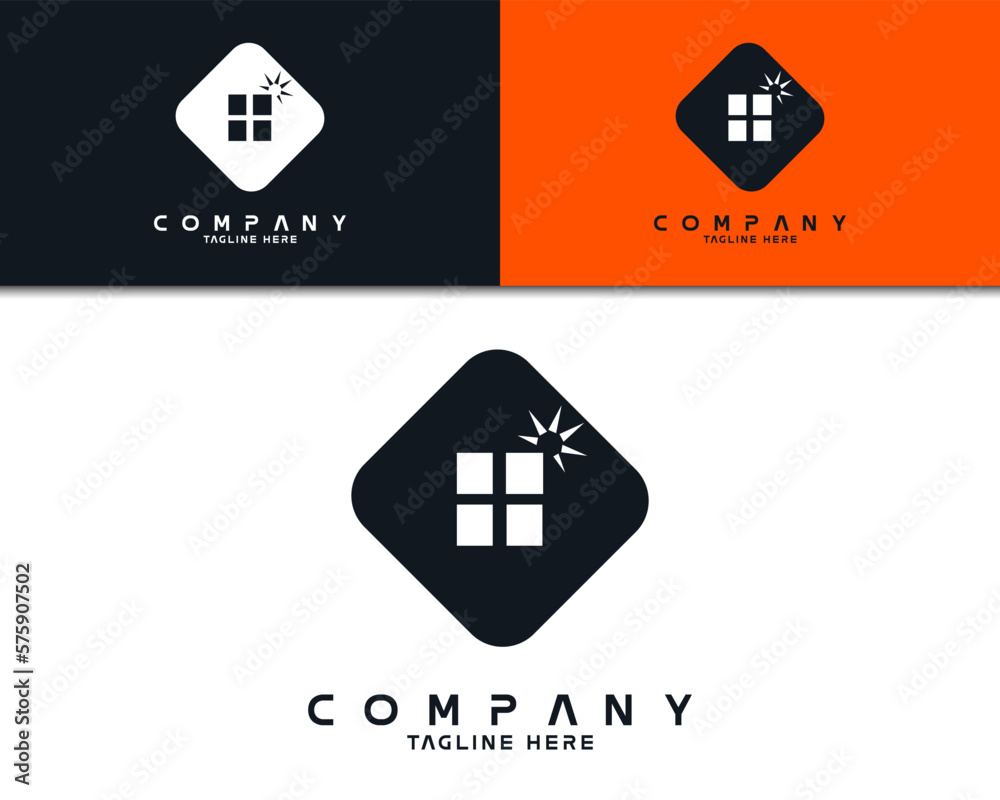 set of logo design, suitable for logo company, logo business, and brand ...