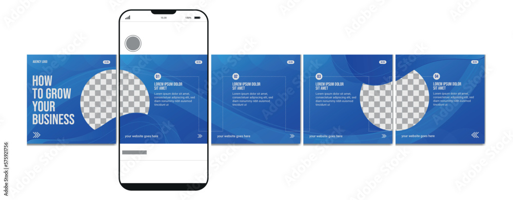 Set Of Instagram Carousel Post Template, Editable Instagram carousel ...