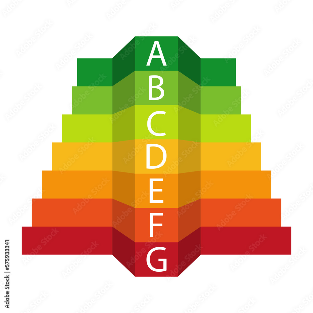 energy chart for concept design. 3d vector illustration. Chart concept ...