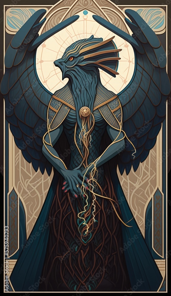 The Egyptian God, Thoth - protector of the sciences. AI generative ...