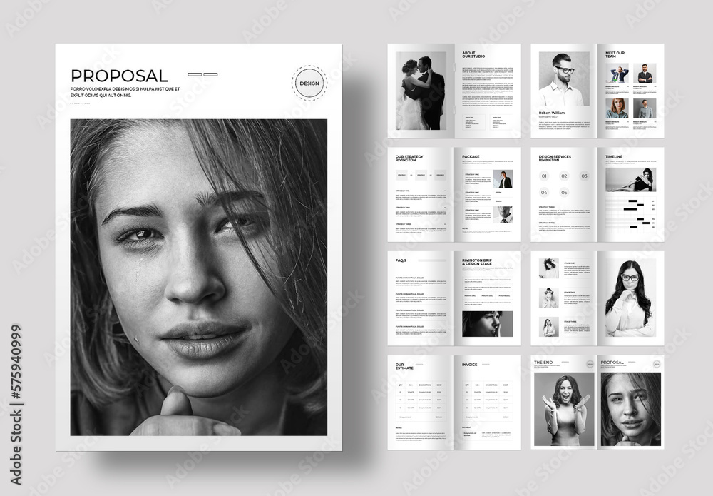 Proposal Magazine Stock Template | Adobe Stock