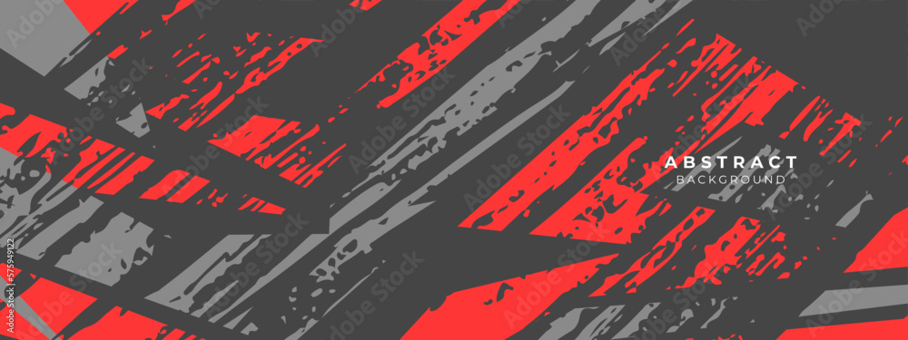 Sports racing grey red background. vector banner design Stock Vector ...