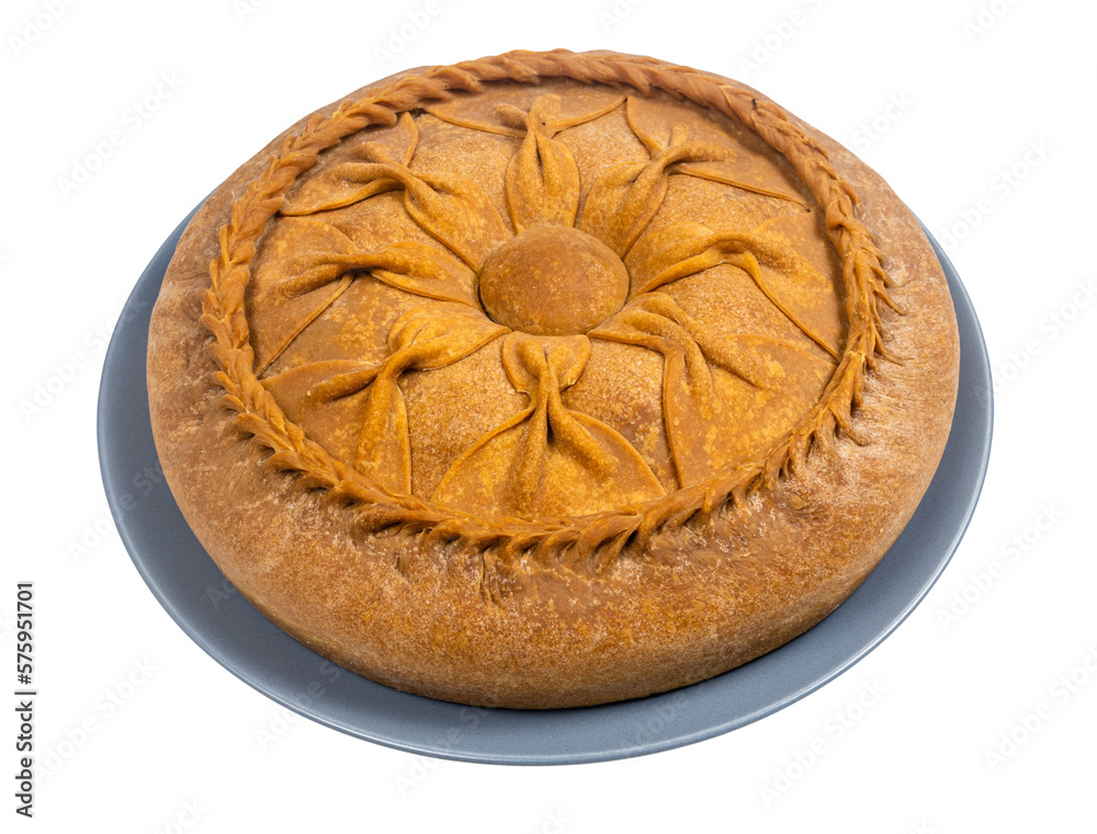 Tatar cuisine - whole Zur Belish Tatar Big Pie (close baked pie from ...