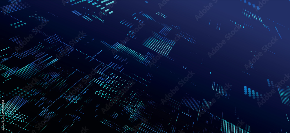 Abstract digital background. Data flow information. Concept of digital ...