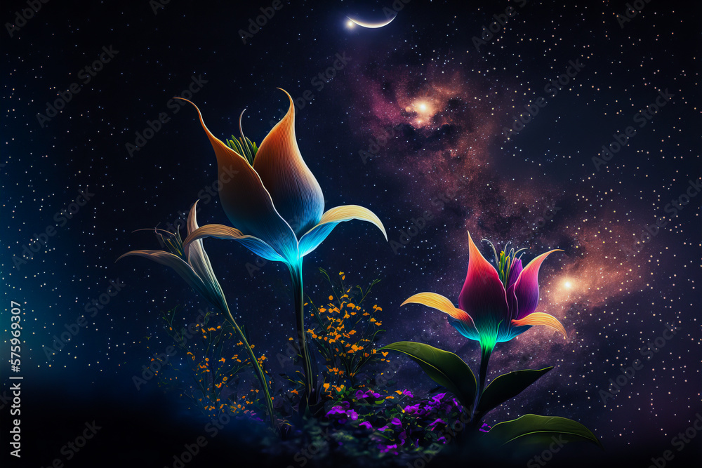 A beautifully graphic and stylish explosion of nighttime colors ...