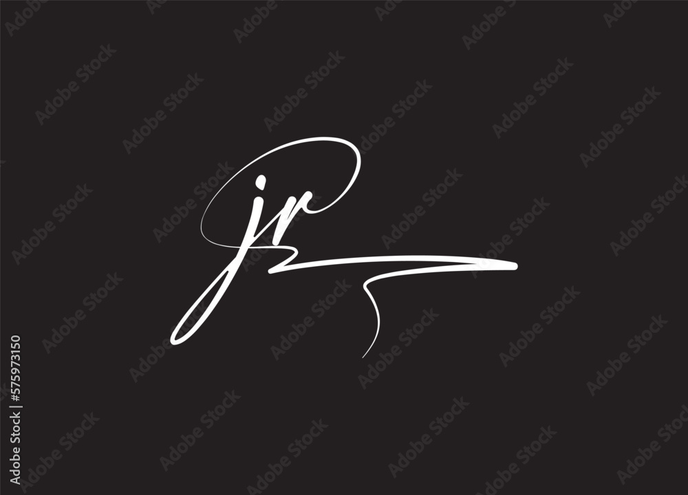JR letter alphabet logo design in vector logo Stock Vector | Adobe Stock