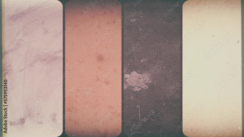 Vintage Split Screen Grunge VHS Film Textured/ 4k animation of a split ...