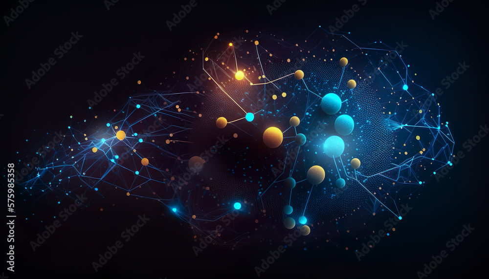 Ilustração do Stock: system of digitalization processor or Neural ...