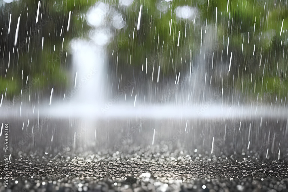 Rain Falling Down From The Sky