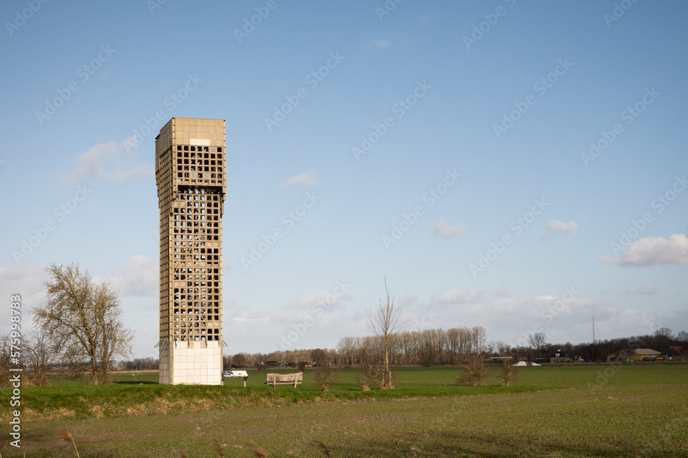 Sky watch tower from the cold war in Dutch Stichting Luchtwachttoren ...
