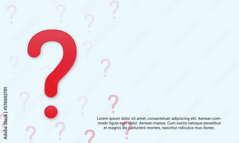 Editable question mark banner template Stock Vector | Adobe Stock