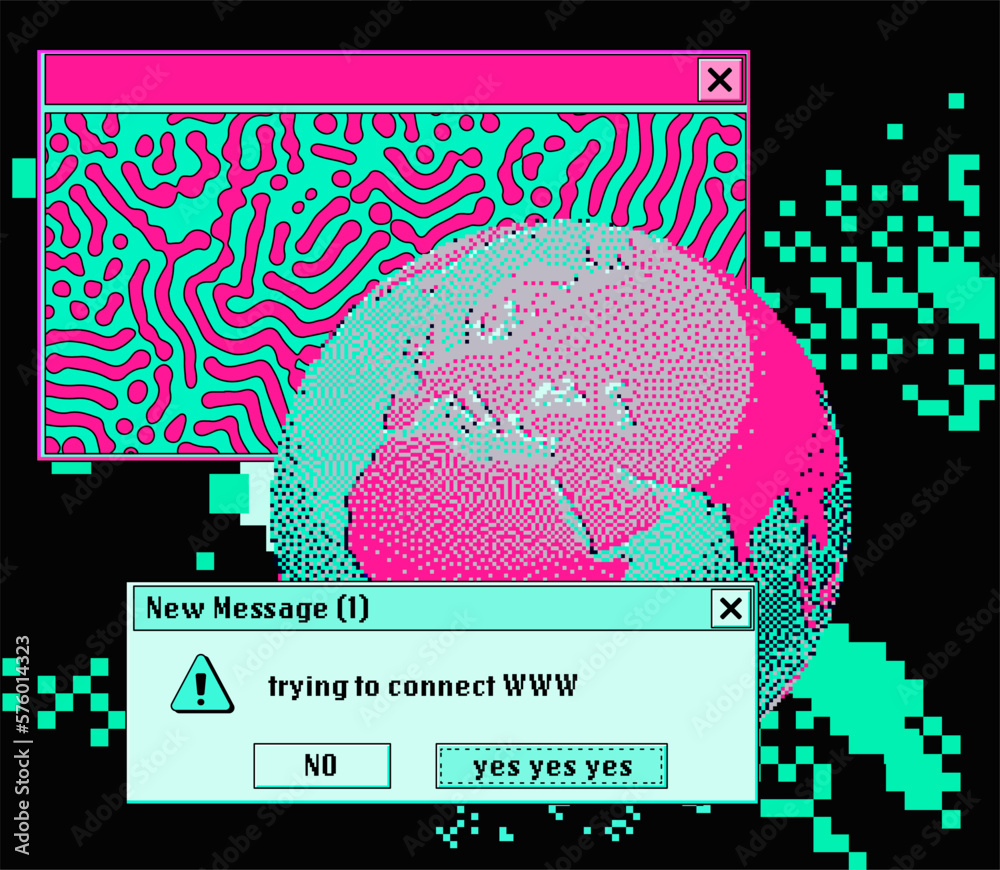 The Earth Globe World geography sphere map model in pixel art style ...