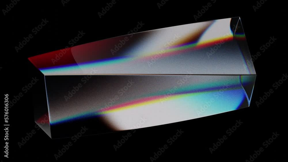 Dynamic animation of a twisted glass figure. The effect of light ...