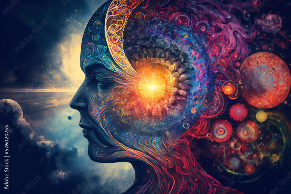 Spiritual mindfulness consciousness universe psychedelic trippy oneness ...