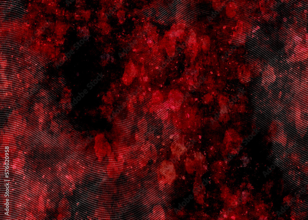 Mist of horror dark red abstract watercolor hell pattern with light ...