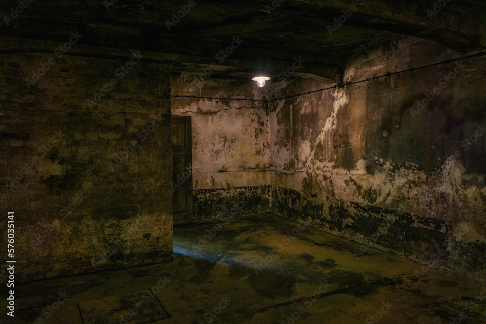 Gas chamber I, located in the field of Auschwitz I. It is the only one still standing. German ...
