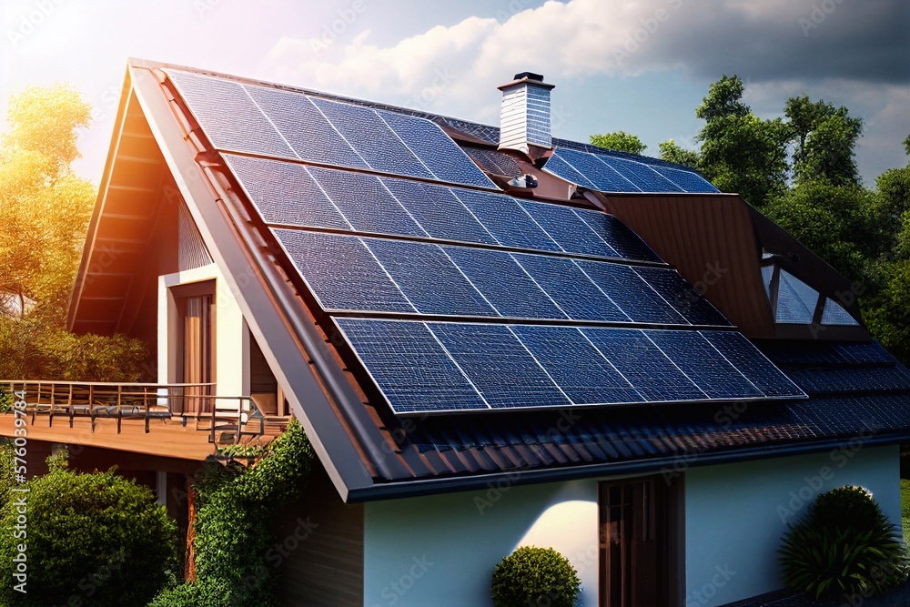 Home electricity scheme with battery energy storage system on modern ...