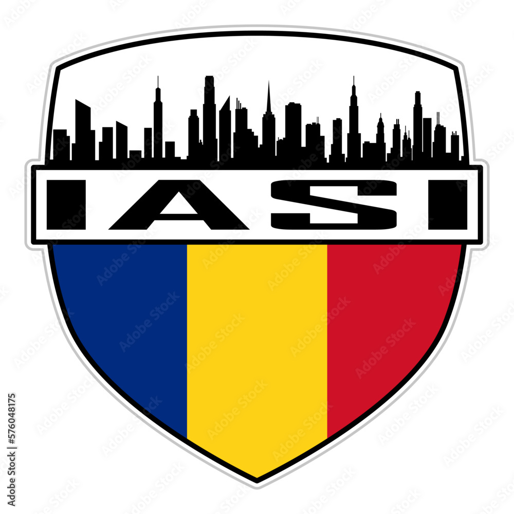 Iasi Romania Flag Skyline Silhouette Iasi Romania Lover Travel Souvenir ...