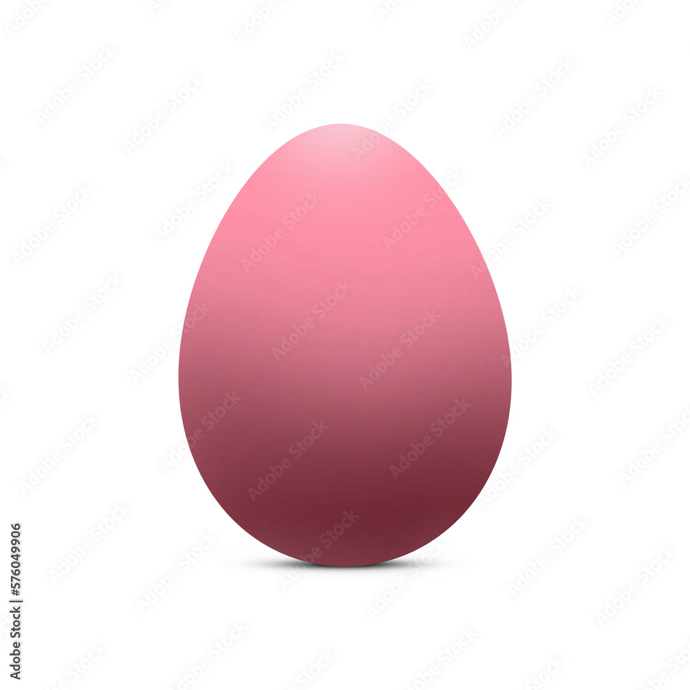 Pink Easter Egg on a transparent background. A Pink Easter egg as a ...
