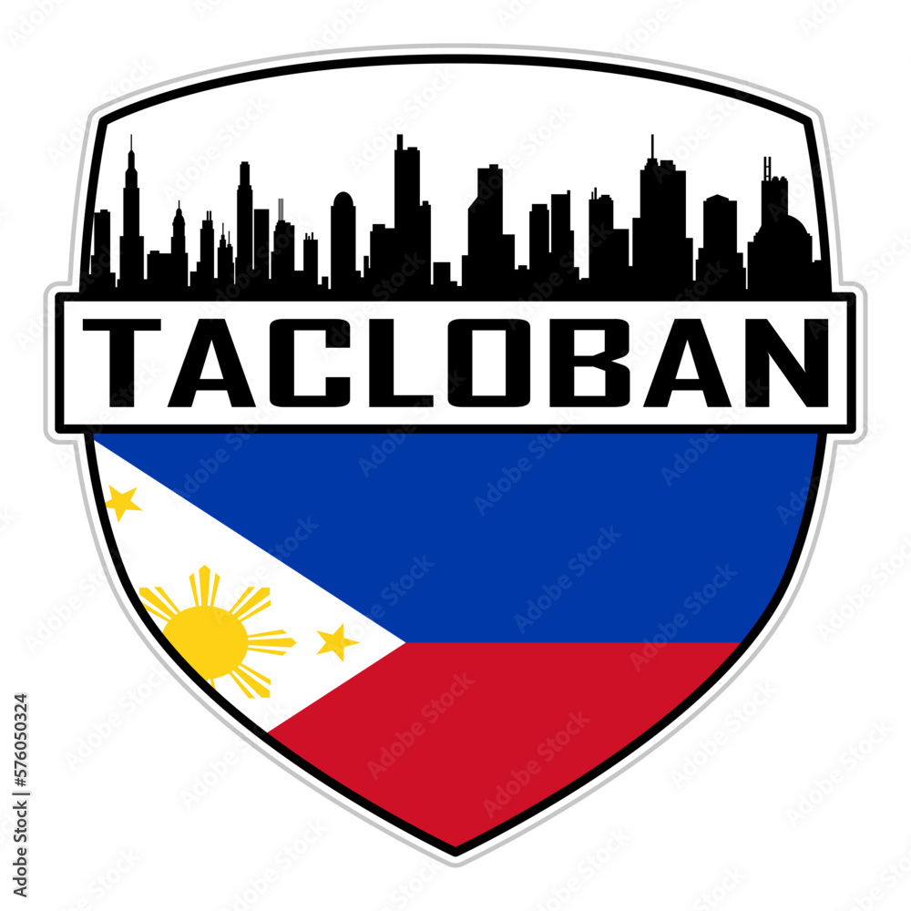 Tacloban Philippines Flag Skyline Silhouette Tacloban Philippines Lover ...