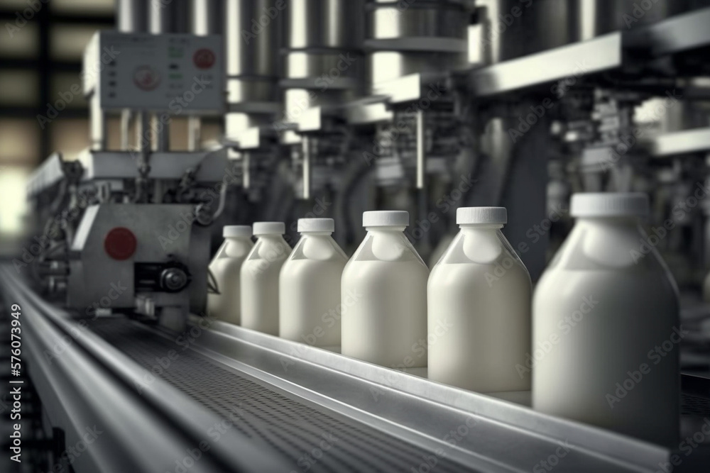 Photo & Art Print Milking the Goodness: Inside a Milk Factory. Ai ...