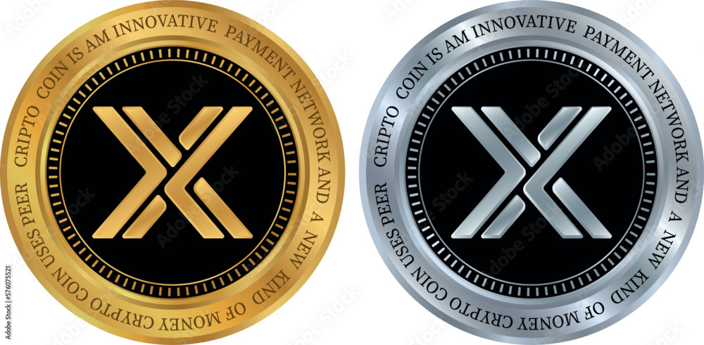 immutable x-imx coin vector illustrations. 3d illustration. vector ...