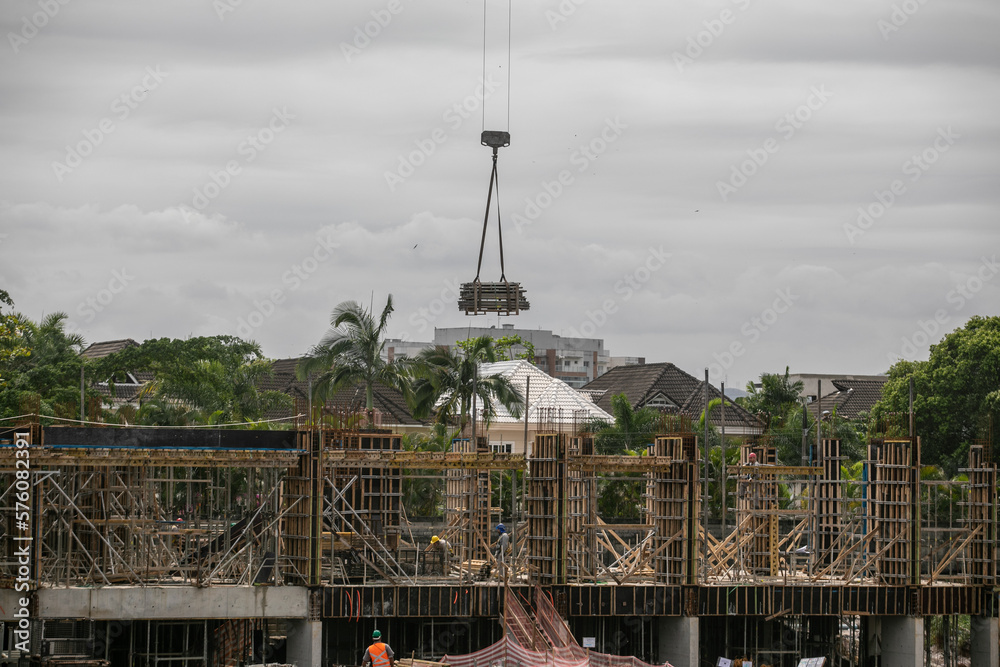 The civil construction industry grows worldwide, pictured here is ...