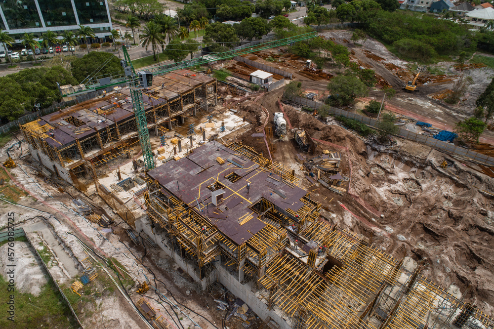 The civil construction industry grows worldwide, pictured here is ...