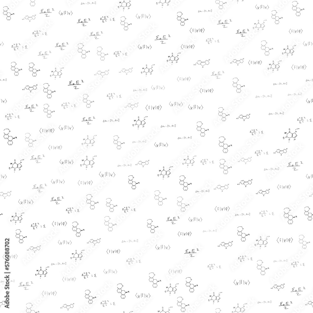 mathematical, physical, chemical formulas and expressions. scientific ...