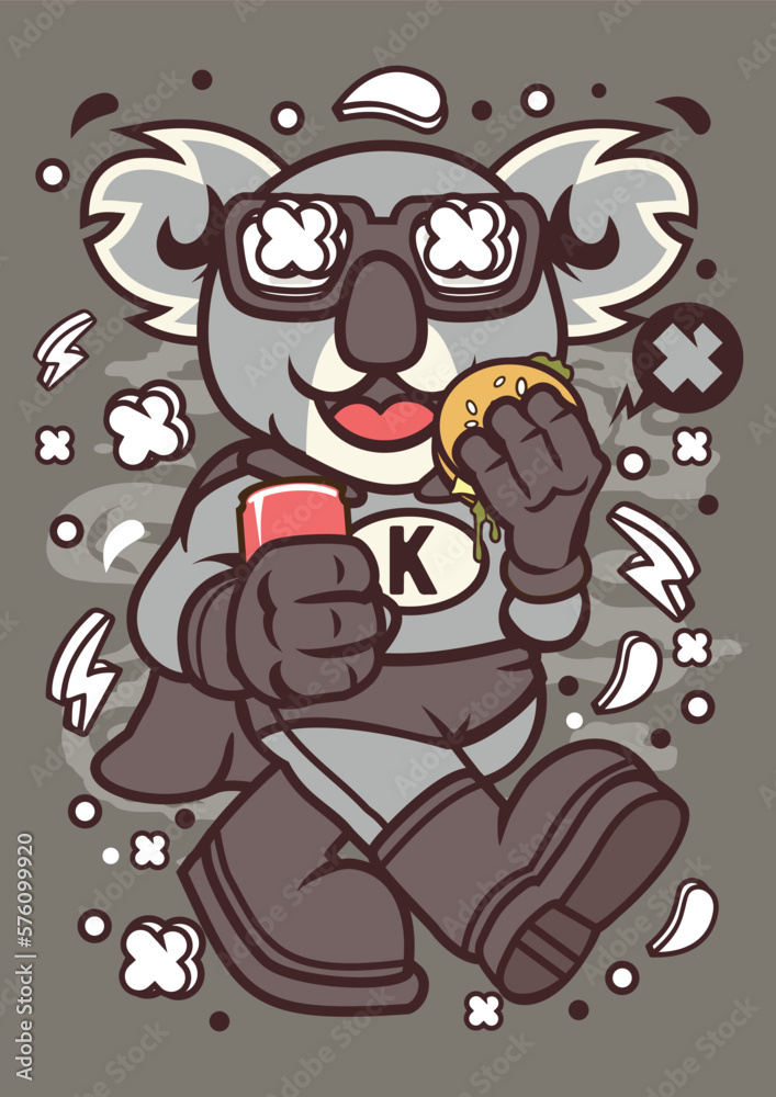 cartoon vector shirt template design and kids funny cartoon Stock ベクター ...