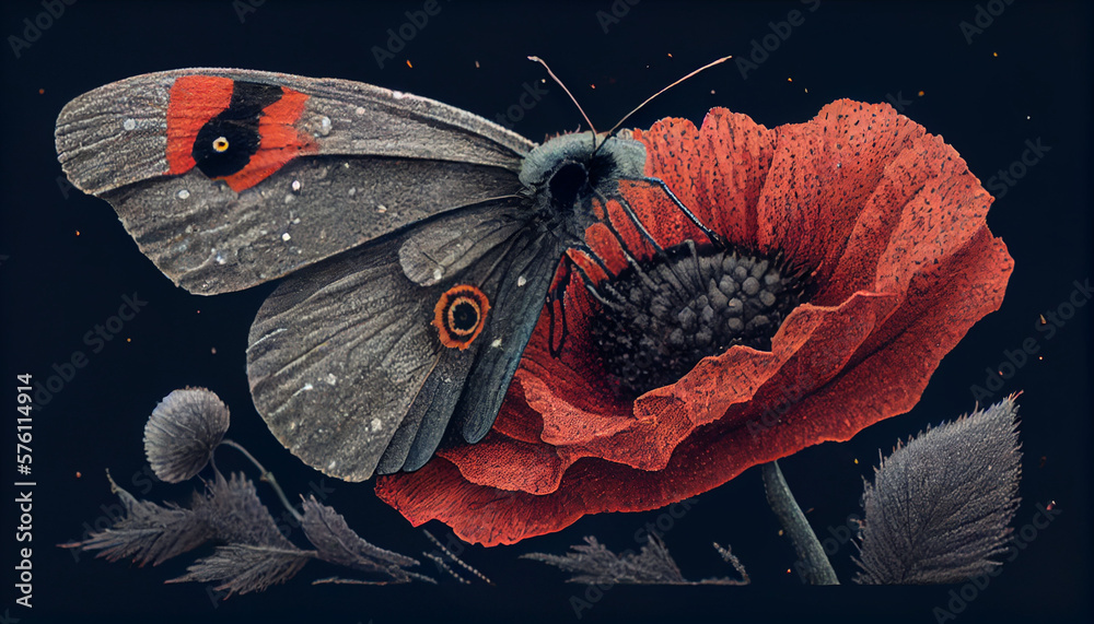 Red Poppy Flower Memorial for Fallen Soldiers - Symbol of Remembrance ...