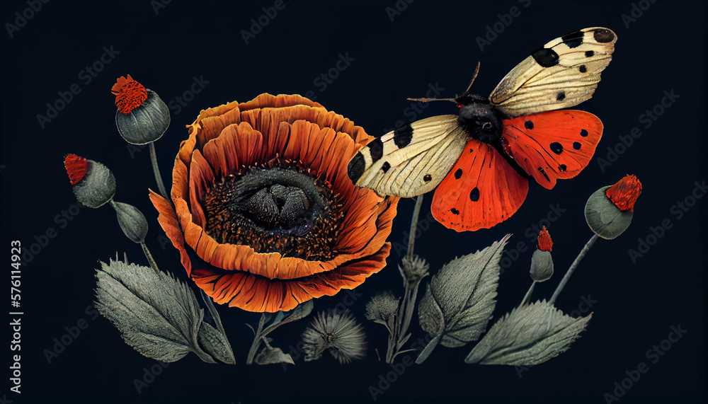 Red Poppy Flower Memorial for Fallen Soldiers - Symbol of Remembrance ...