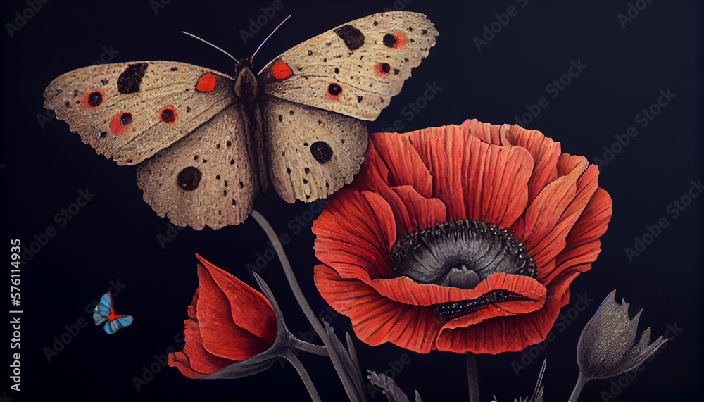 Red Poppy Flower Memorial for Fallen Soldiers - Symbol of Remembrance ...