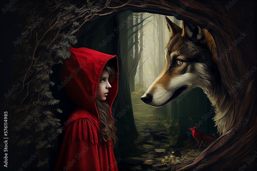 A Fairytale The Little Red Riding Hood, Fantasy, Epic, Tale, Vintage ...