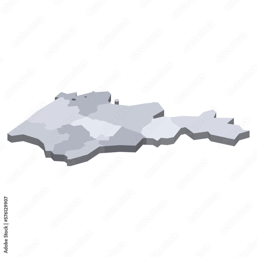 Armenia political map of administrative divisions - provinces and ...