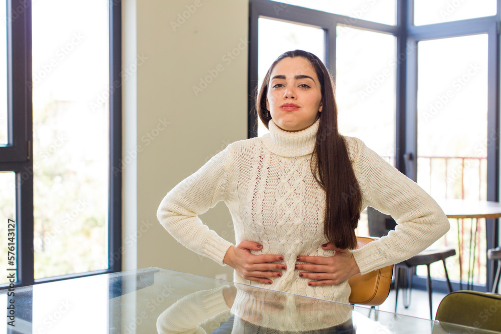 pretty caucasian woman with a goofy, crazy, surprised expression ...