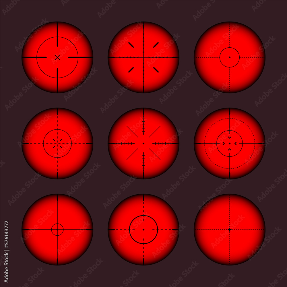 Various weapon thermal infrared sights, sniper rifle optical scopes ...