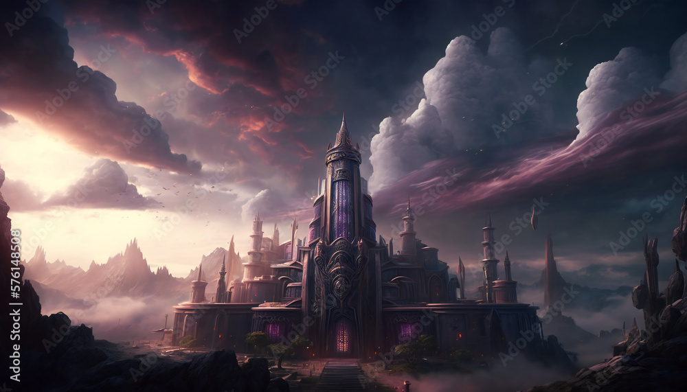 Asgard world of the gods - home of the Aesir - cloud landscape - German ...