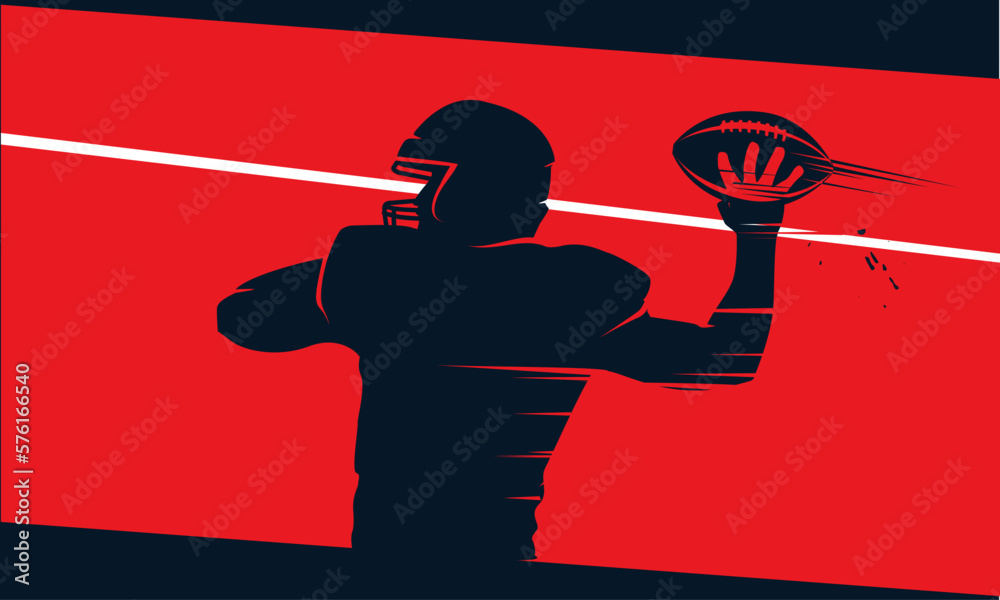 Attractive editable vector american football throw background design ...