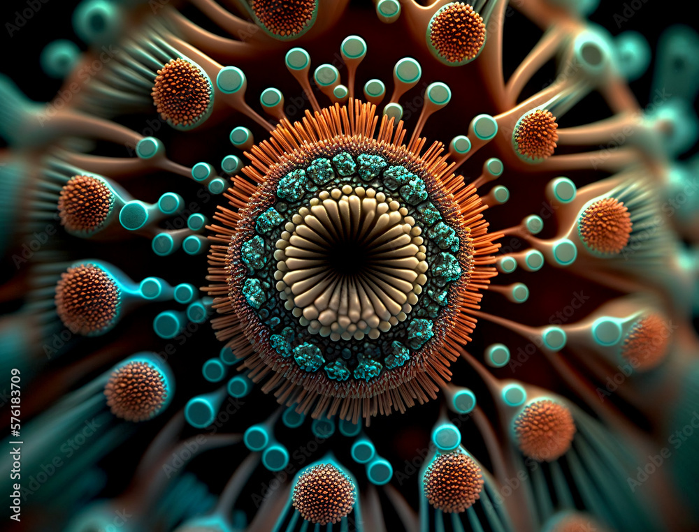 This close-up image under a microscope showcases the artistic beauty of ...
