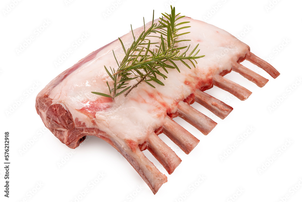 Australian lamb rack cutlets with Rosemary leaf or Raw Frenched Rack 8 ...