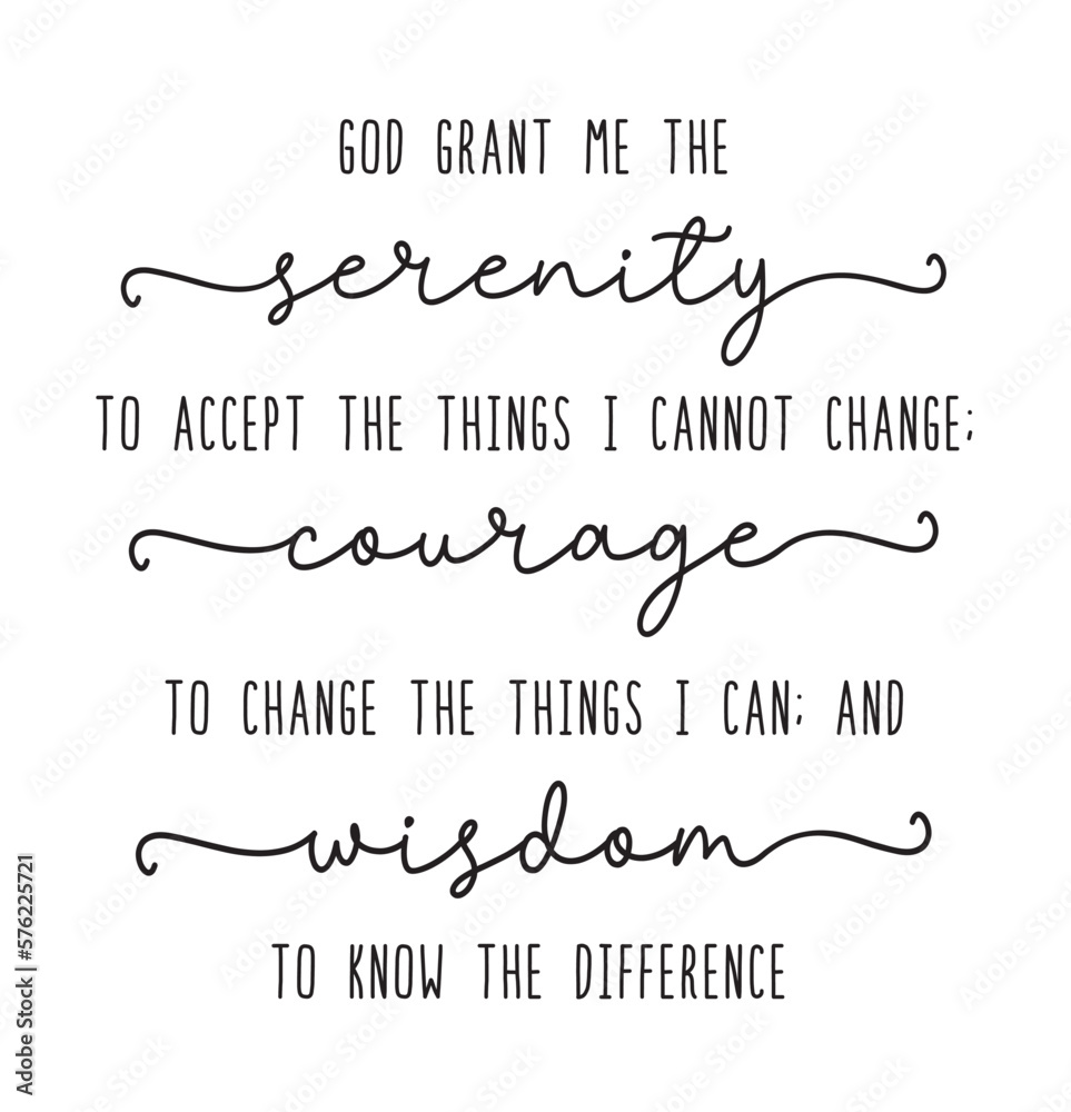 Serenity prayer, courage wisdom. 12 step sober christian. Inspiring ...